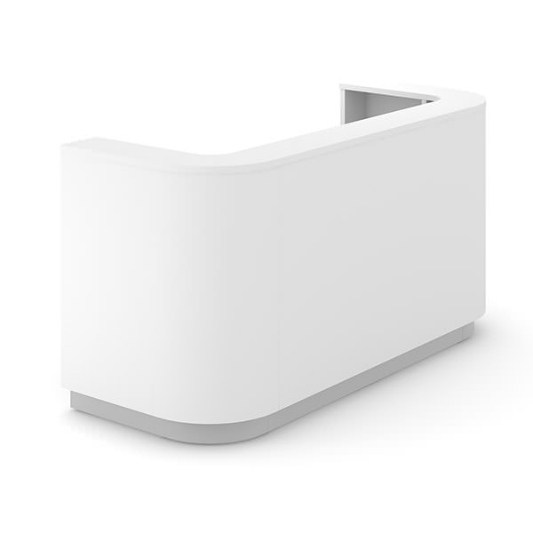 Witte, afgeronde balie Cosy